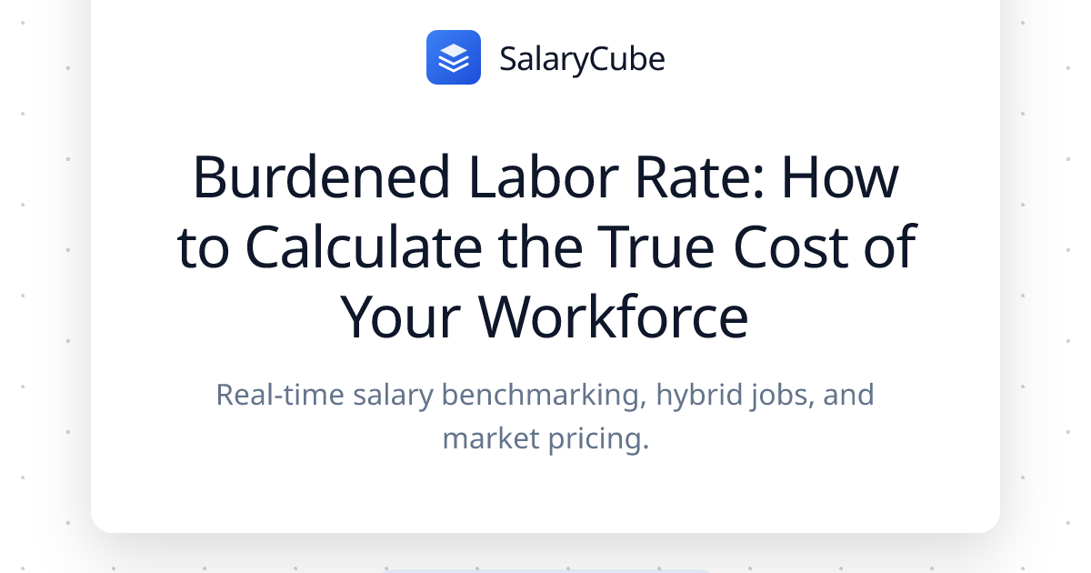 Burdened Labor Rate: How to Calculate the True Cost of Your Workforce ...