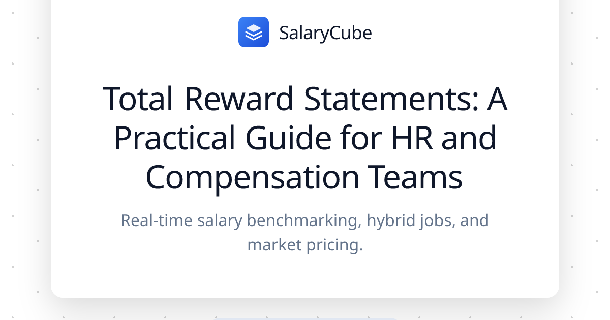Total Reward Statements: A Practical Guide for HR and Compensation ...